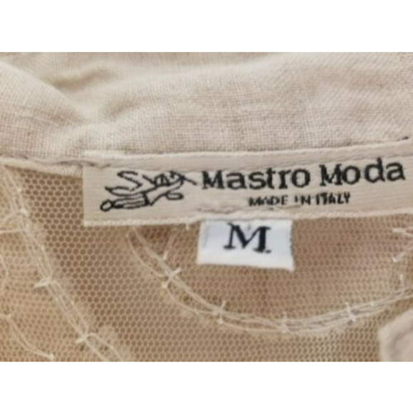 mastro moda | Dresses | New Mastro Moda Med Dress 0 Linen Lace Tent ...